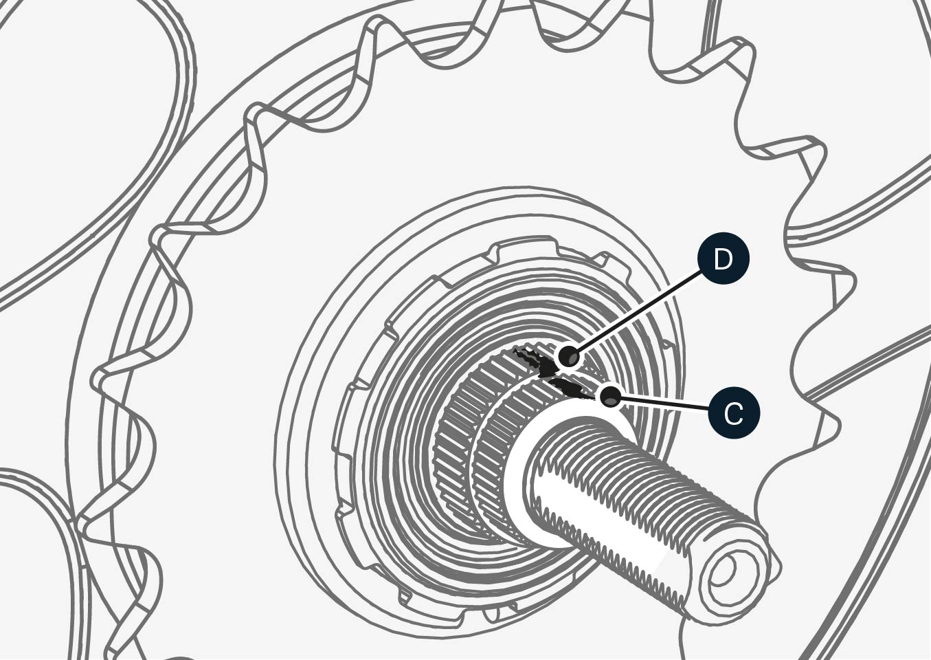How to assemble the Manual hub interface on a 148mm modular axle wheel ...