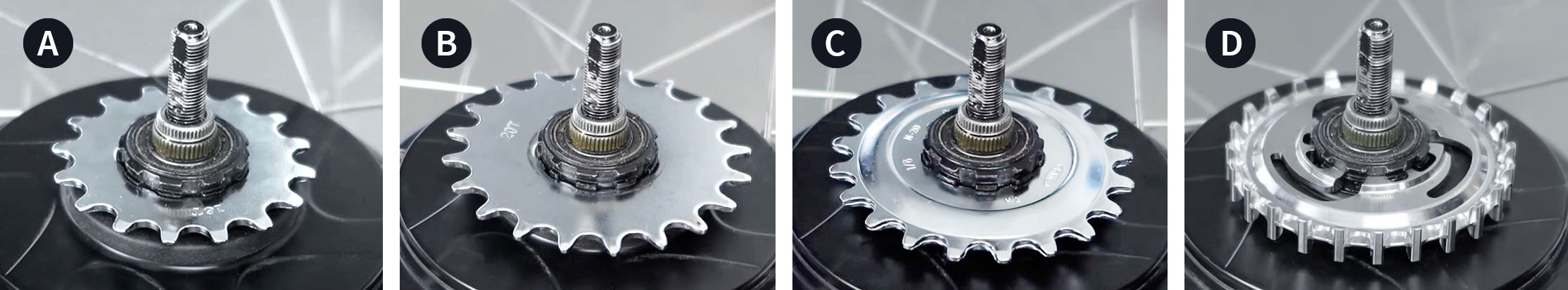 How to assemble the sprocket on a hub – enviolo Help Center