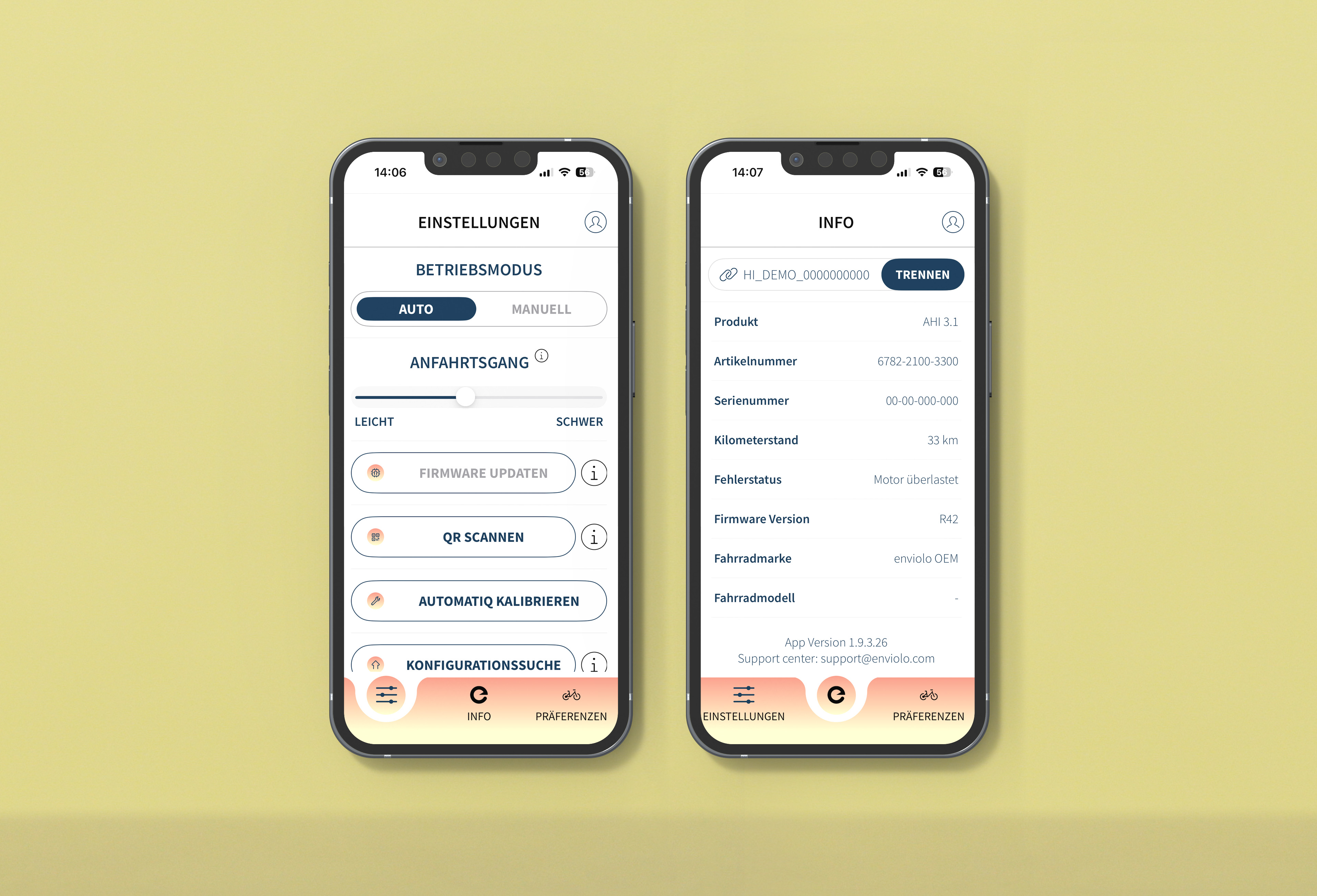 Konfiguriere das AUTOMATiQ Interface – Enviolo Hilfezentrum